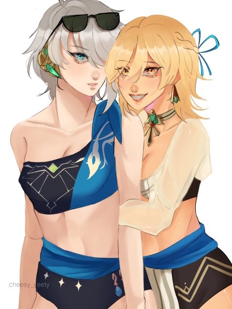 Alhaitham x kaveh fem - ibisPaint