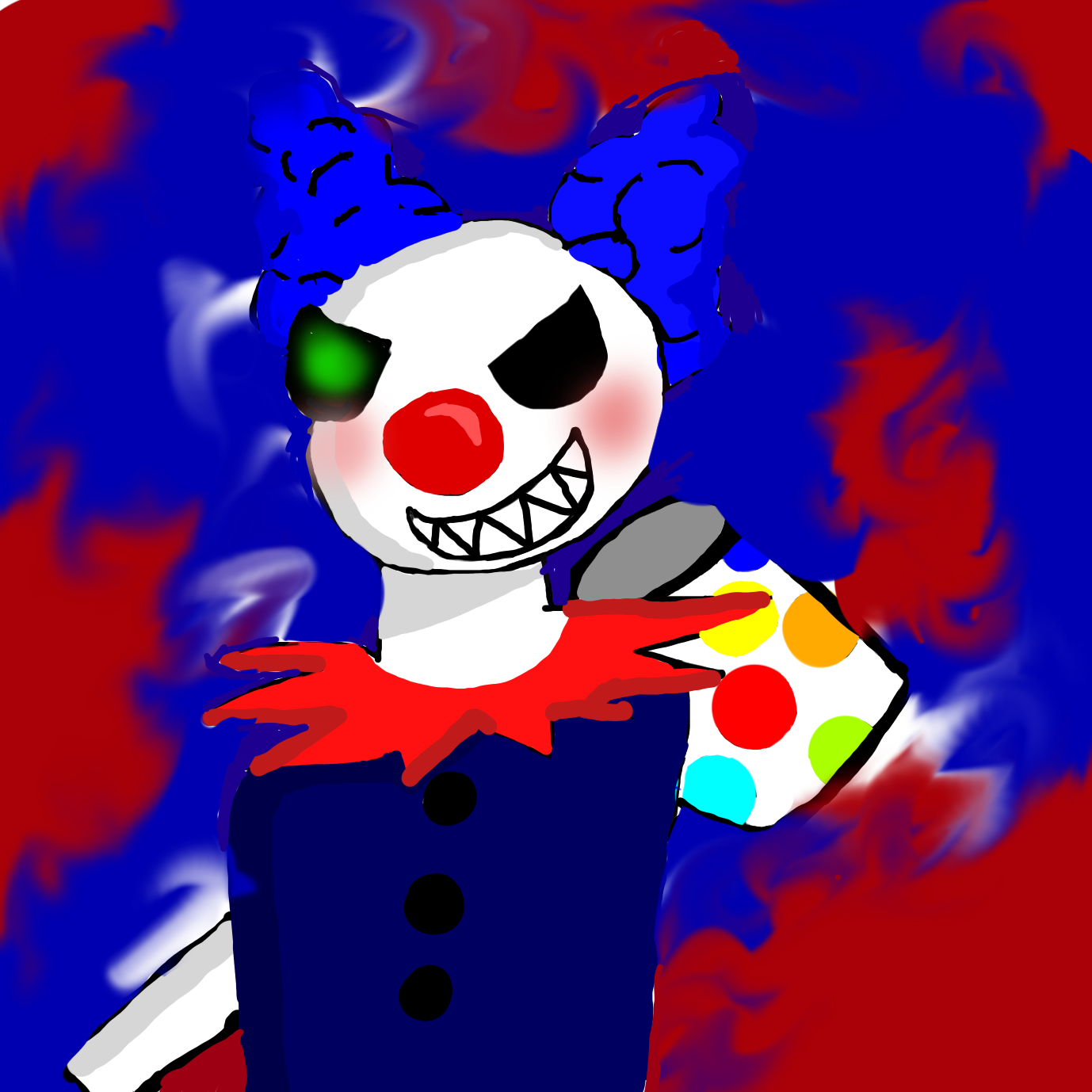 Clowny fan art from piggy roblox - ibisPaint