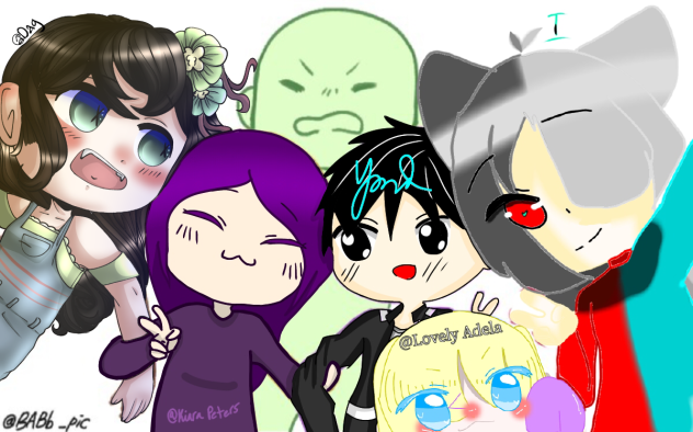 Group pic collab ;3 - ibisPaint
