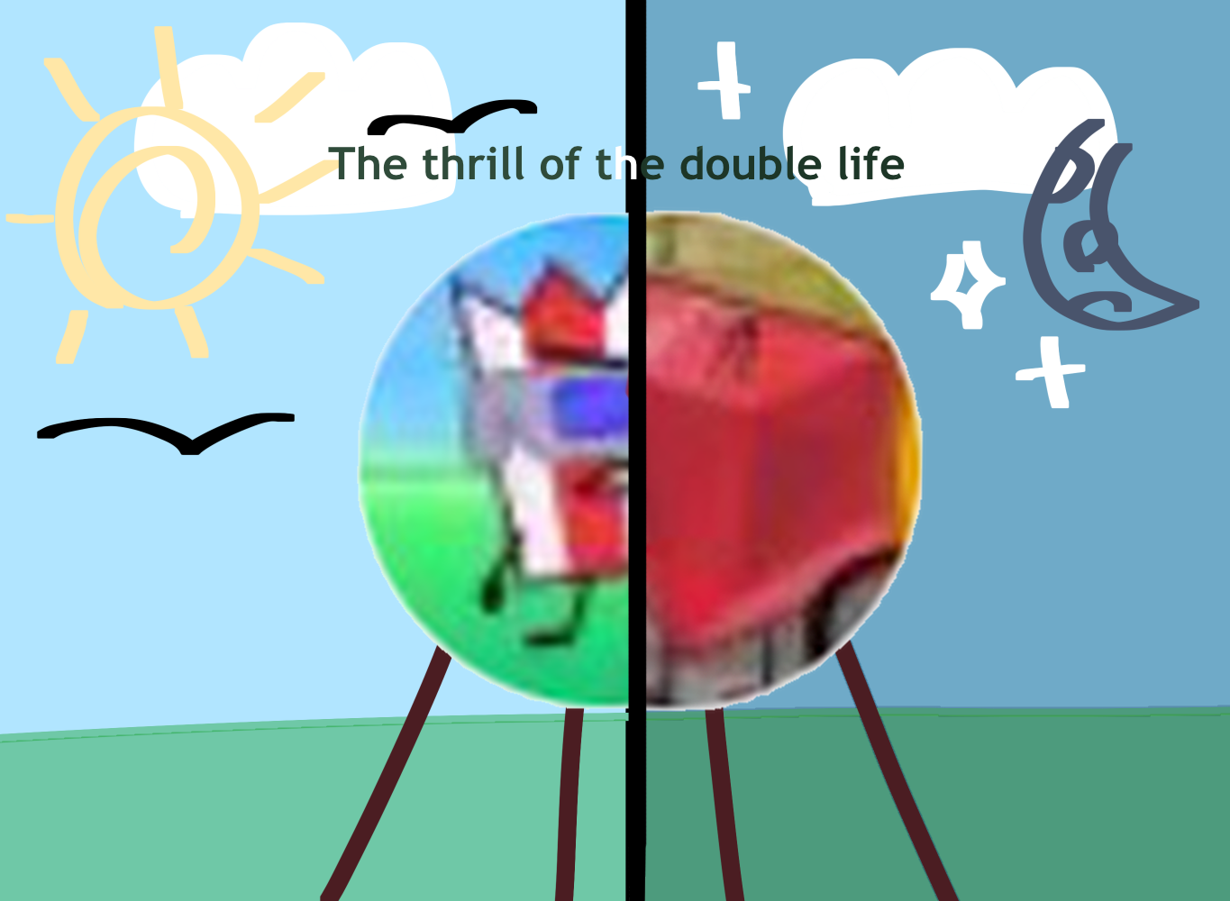 The thrill of the double life ahh drawin - ibisPaint