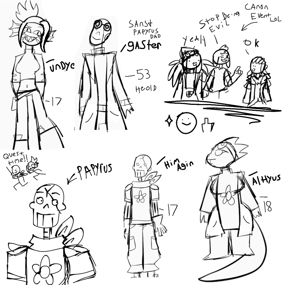 silly character doodles - ibisPaint