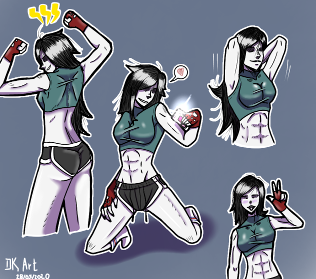 práctica de anatomía... 7w7 - ibisPaint