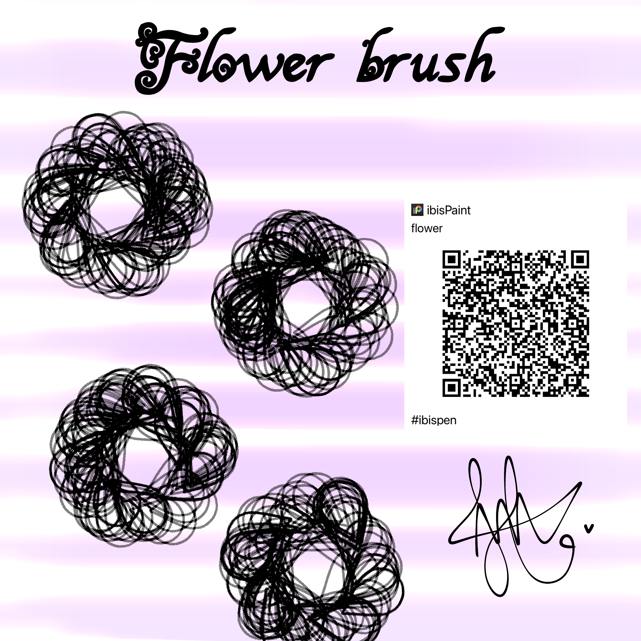 FLOWER BRUSH - ibisPaint