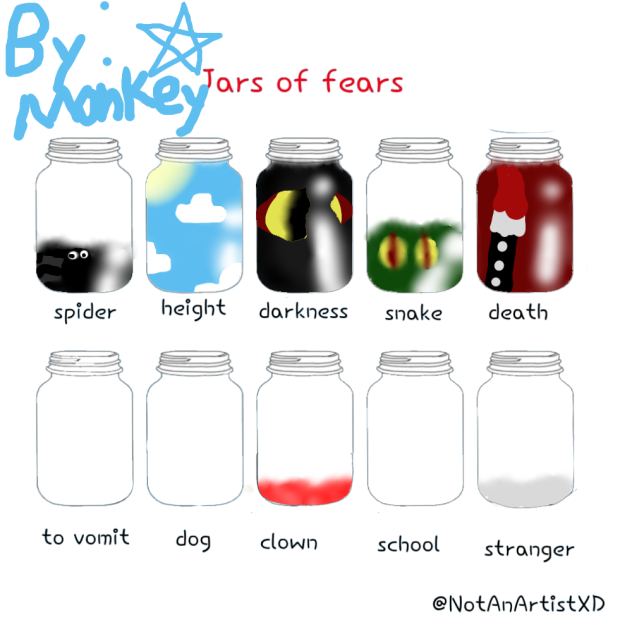 my jars of fears (Monkey's version) - ibisPaint