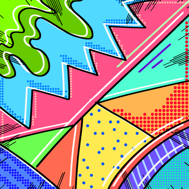 geometric retro pop - ibisPaint