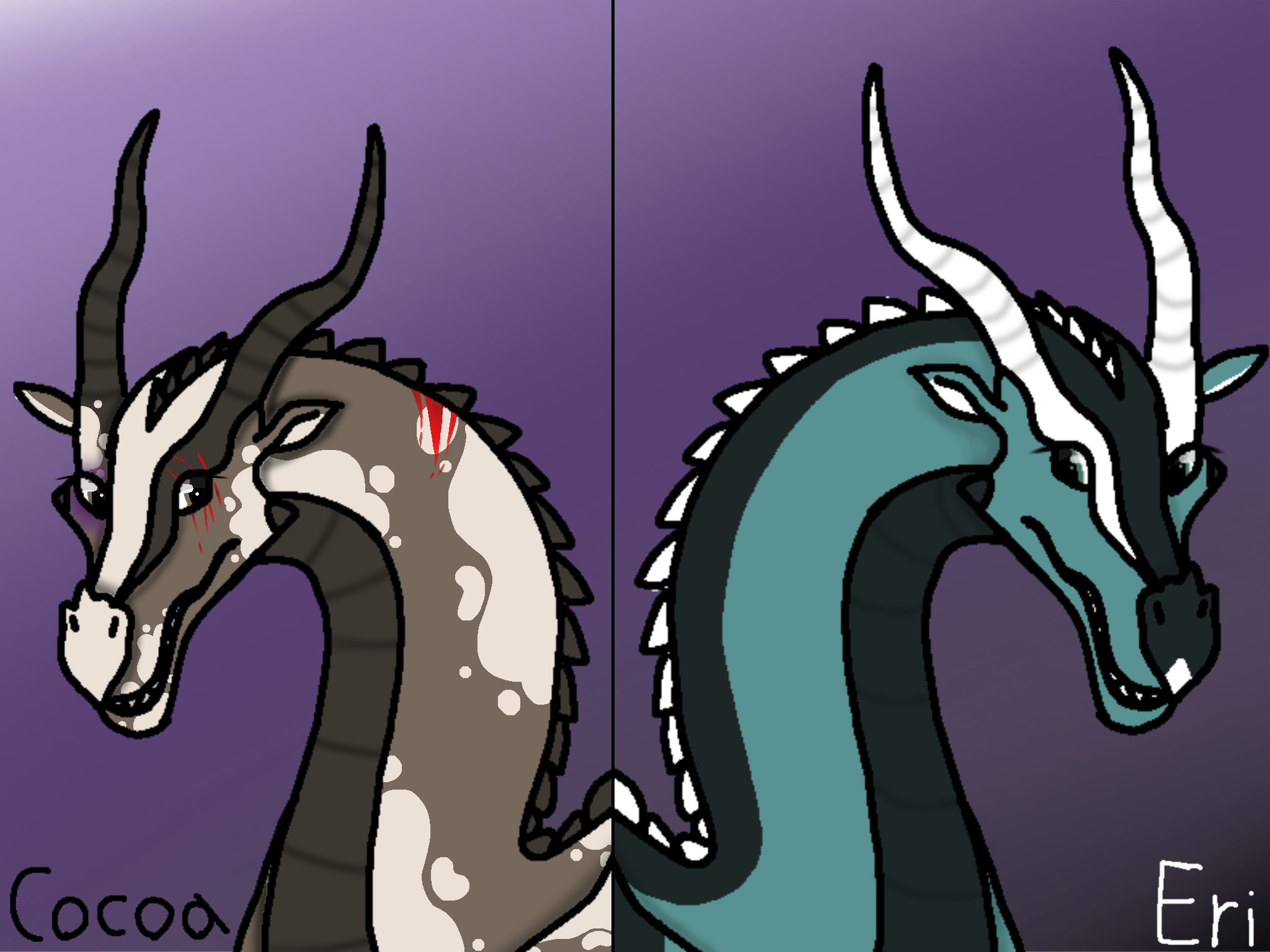 Cocoa and Eri - ibisPaint