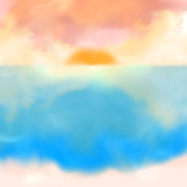 Afternoon at beach - ibisPaint