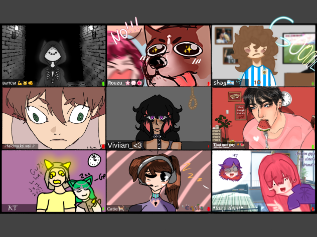 Zoom collab - ibisPaint