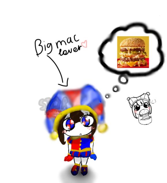 Pomni The Big Mac lover - ibisPaint