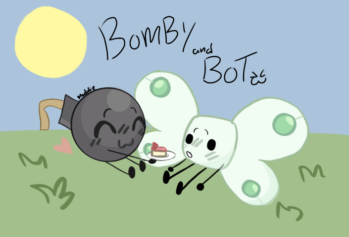 Bomby and Bot! - ibisPaint