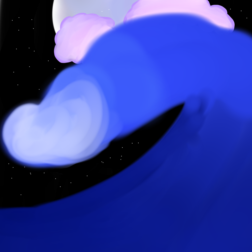 Tide over the moon - ibisPaint