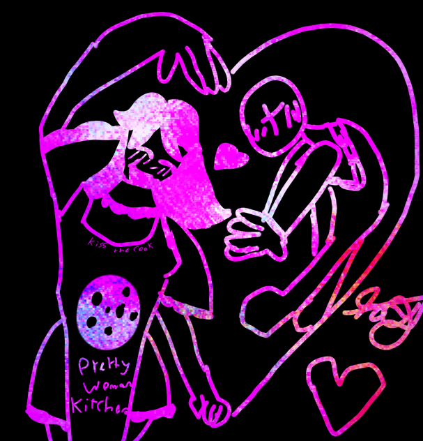 turd boi and pretty woman kitchen - ibisPaint