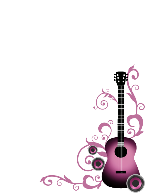 guitar concert border without note - ibisPaint