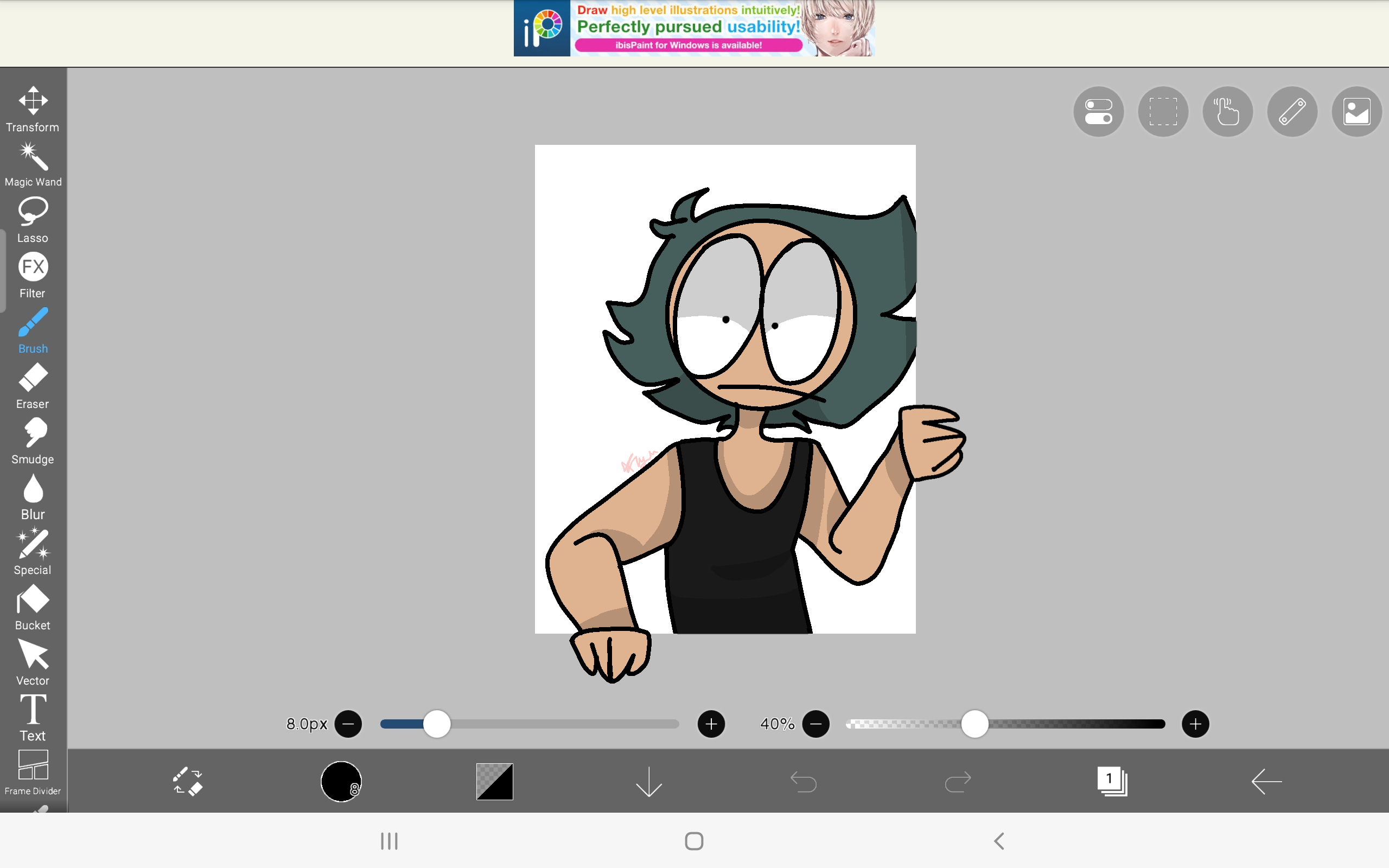 oldsona sneaking away - ibisPaint