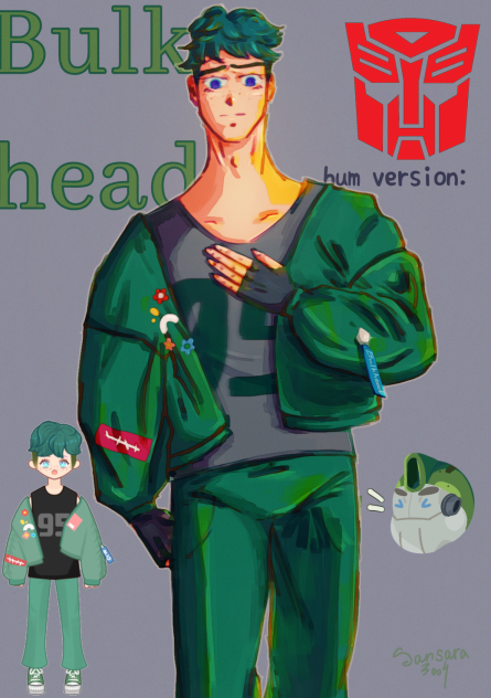 Bulkhead tfp human. cute 🥰 - ibisPaint