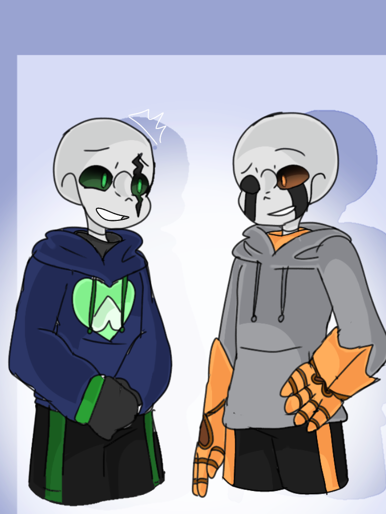 fanart of kindness sans and Delta sans - ibisPaint