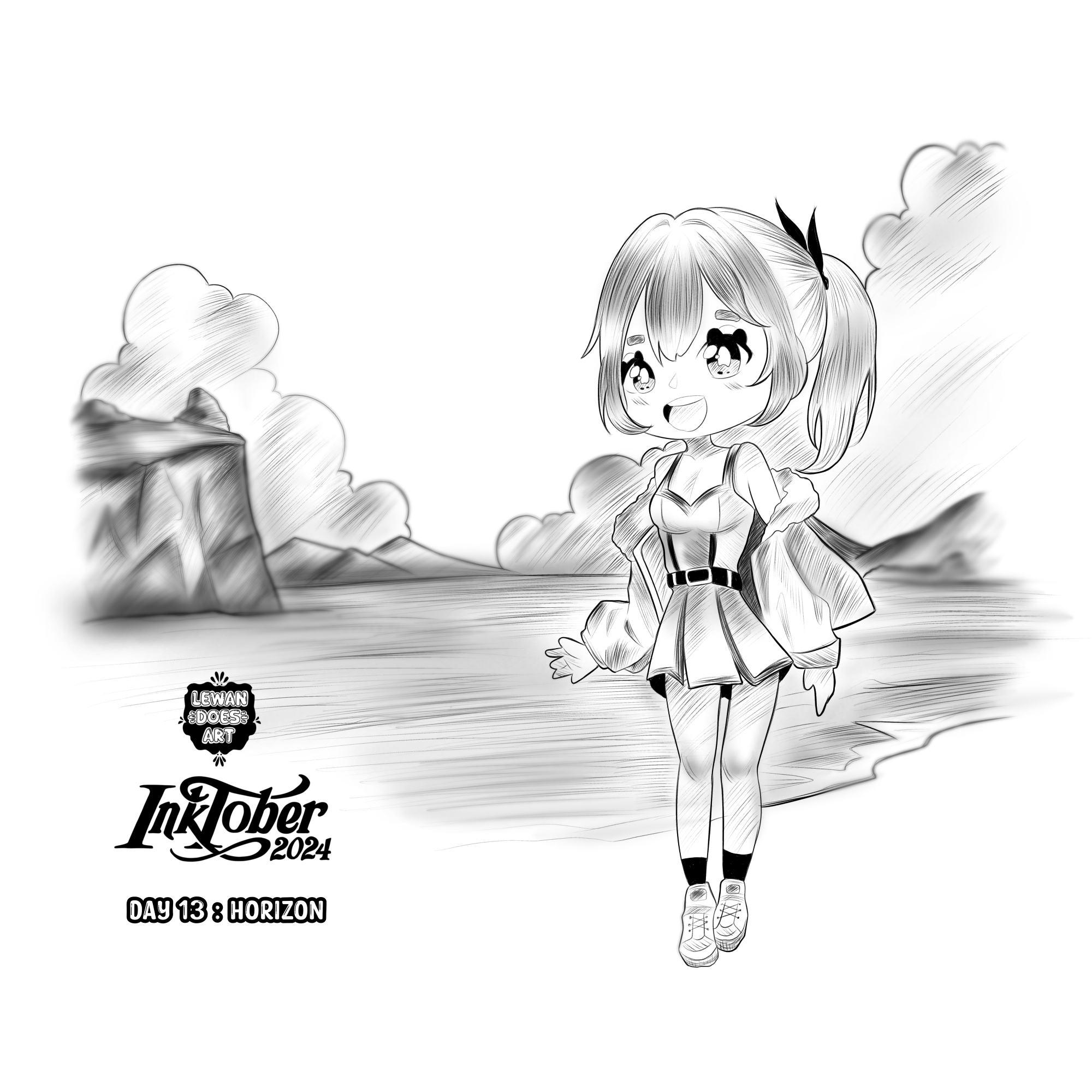 INKTOBER 2024 DAY 13 HORIZON - ibisPaint