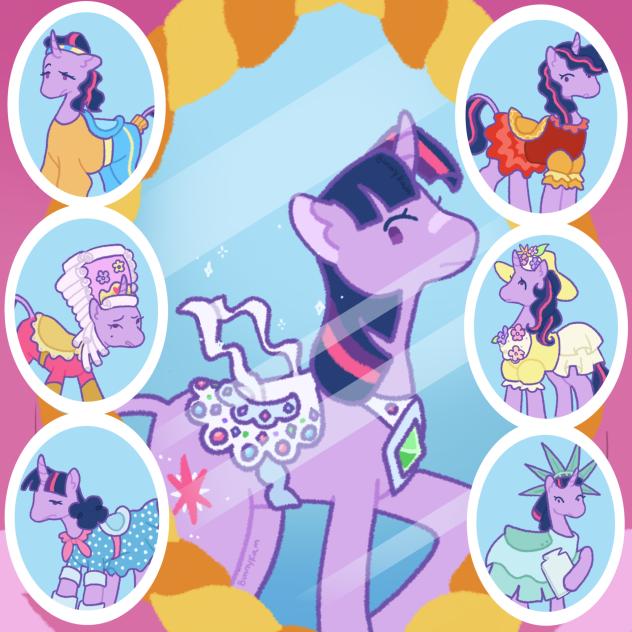 Twilight and Rarity first interaction!! - ibisPaint