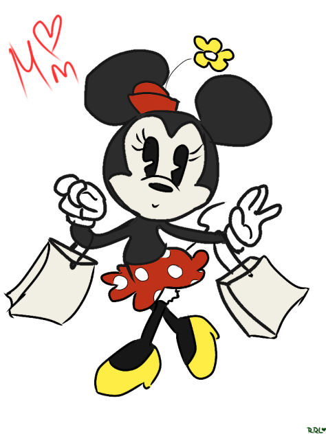 Minnie Mouse Shopping - ibisPaint