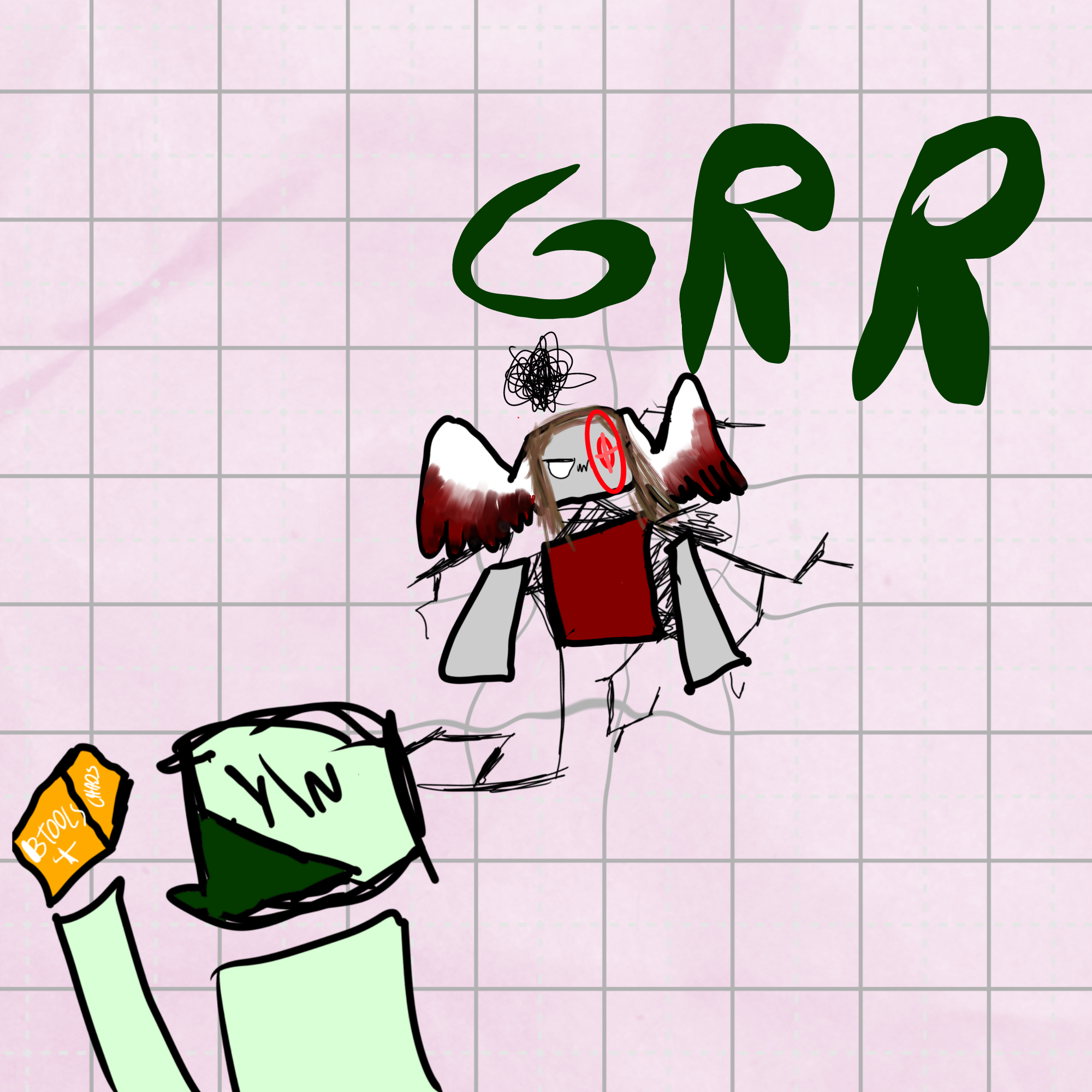 “Grrr” wall meme - ibisPaint