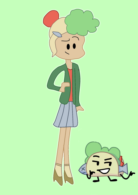 🌮 Bfdi Taco as human 🌮 - ibisPaint