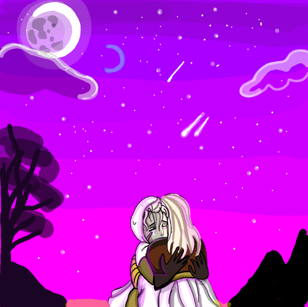 belos y hunter en un momento familiar - ibisPaint