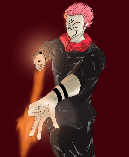 sukuna fire arrow UwU - ibisPaint