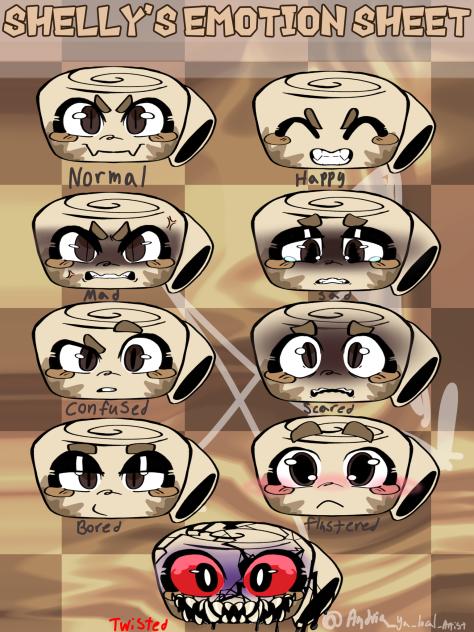 My style of Shelly’s emotion sheet - ibisPaint