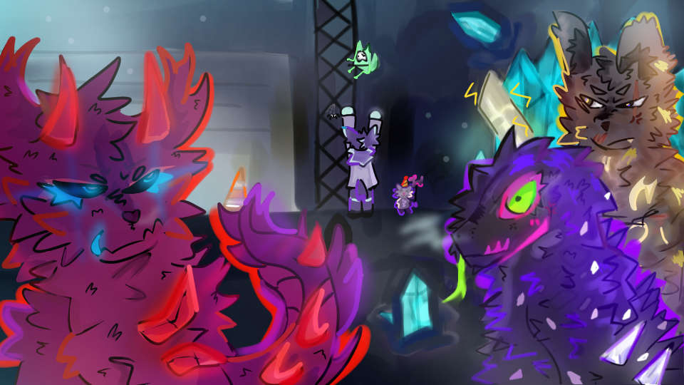 uhh kaiju paradise art comp (old) - ibisPaint