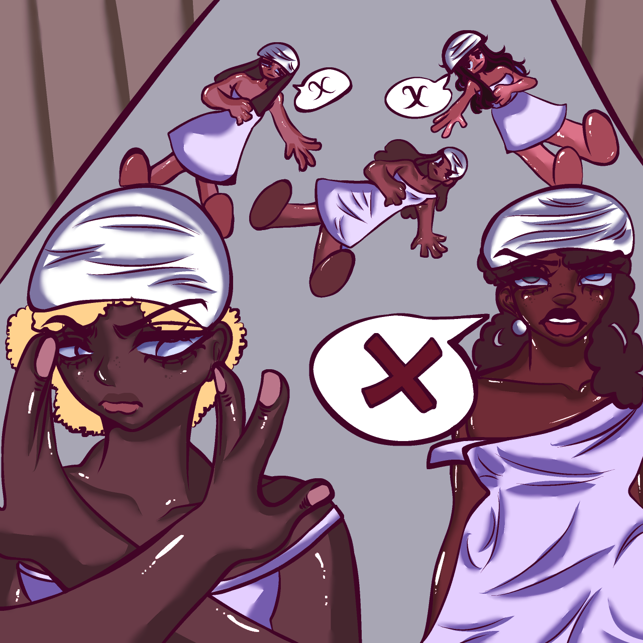 Humans refusing Egypt Flood myth project - ibisPaint