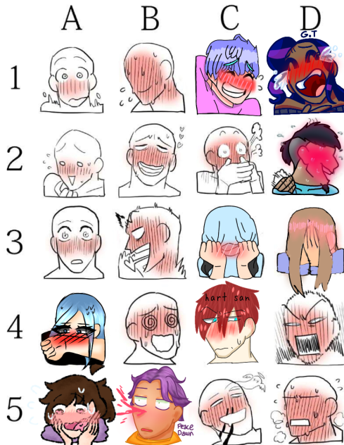 Blushing aggressively hard collab - ibisPaint