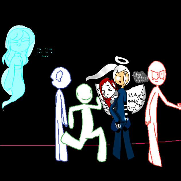 Mi not scred of ghost(collab) - ibisPaint