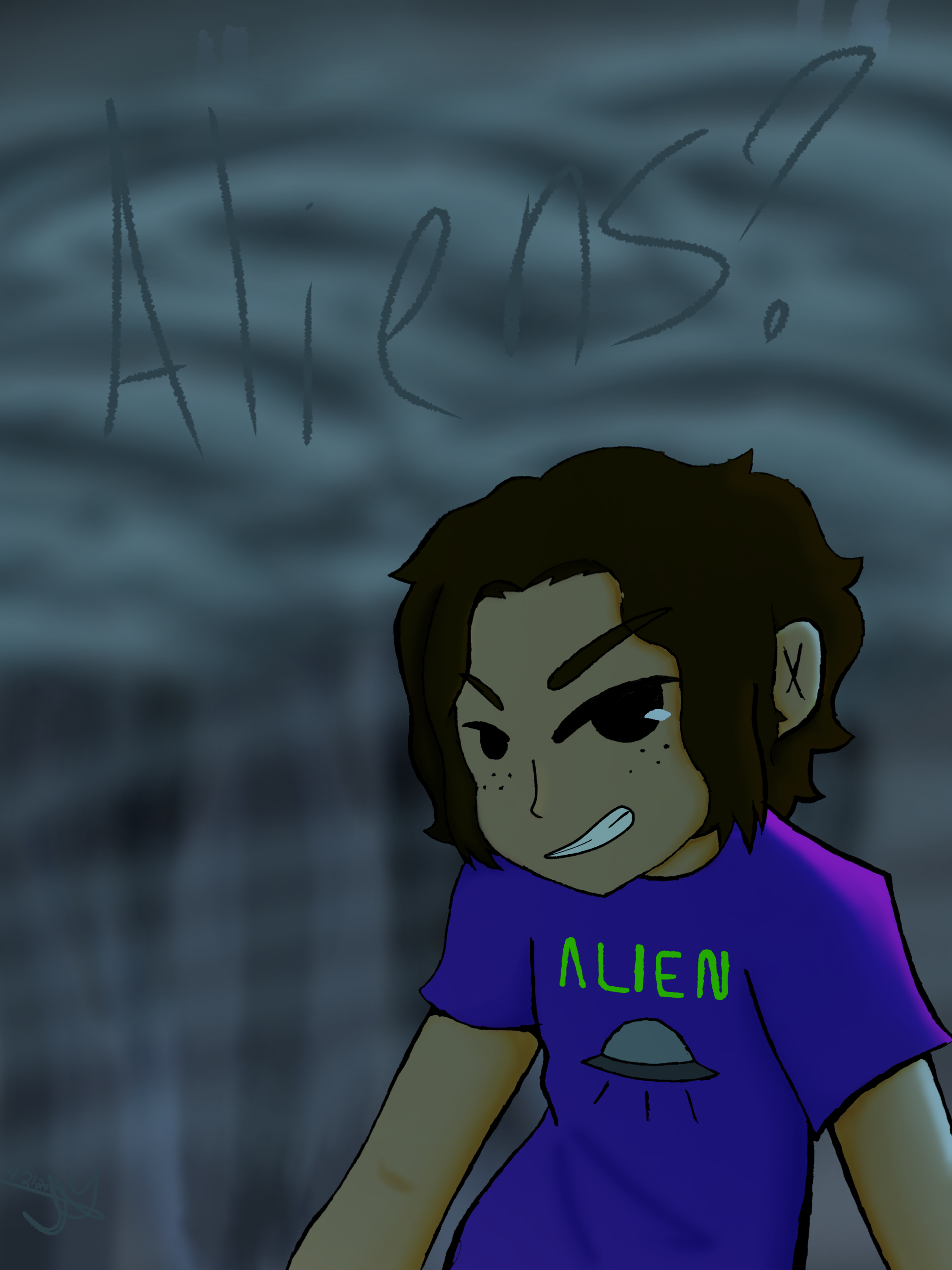 Weirdo Alien Nerd - ibisPaint