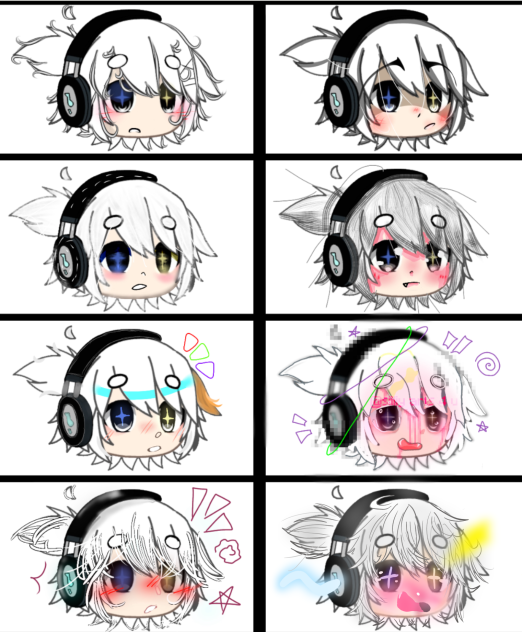 gacha face collab edit - ibisPaint