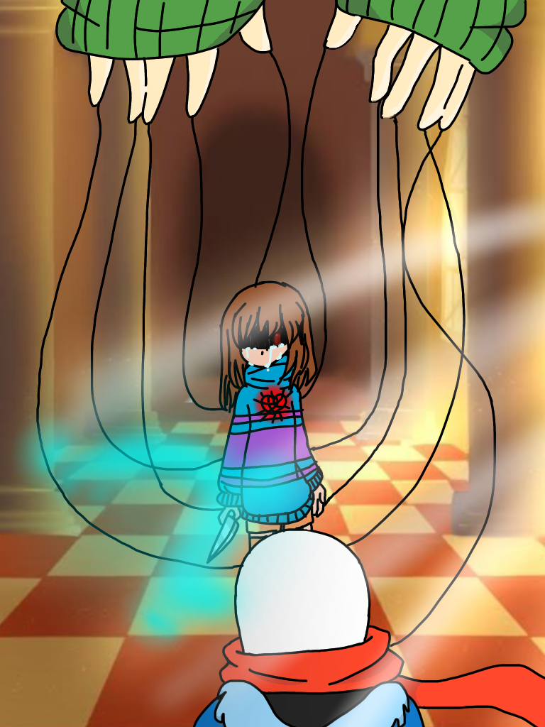 Undertale chara vs sans - ibisPaint