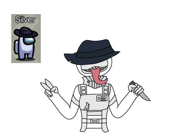 Speed draw white as imposter - ibisPaint