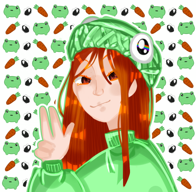 fan art for cute frog 🐸😋 - ibisPaint