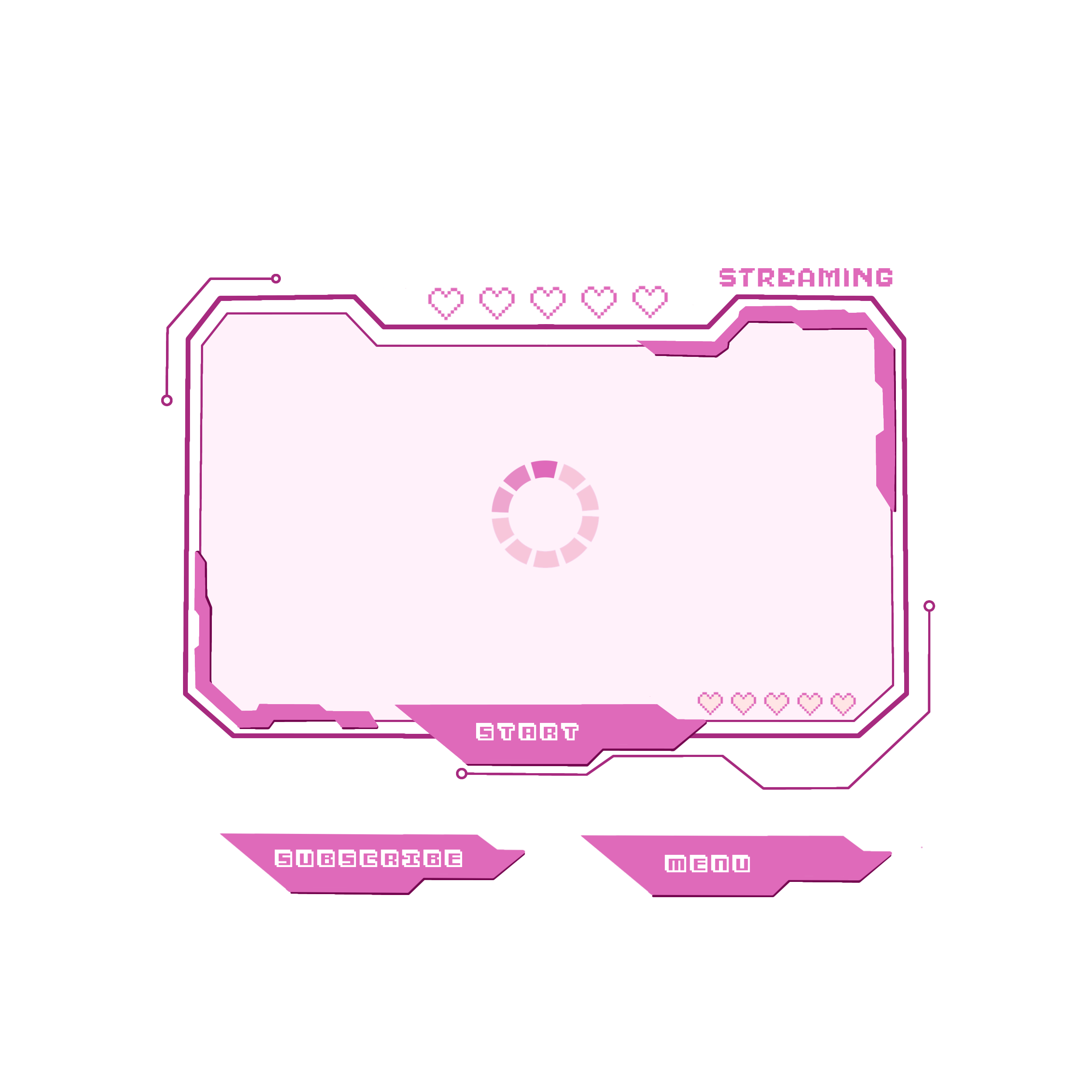 Streaming pink - ibisPaint