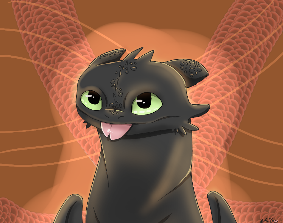 Silly Toothless - ibisPaint