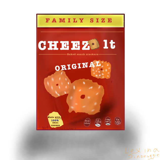 realistic cheese its box - ibisPaint