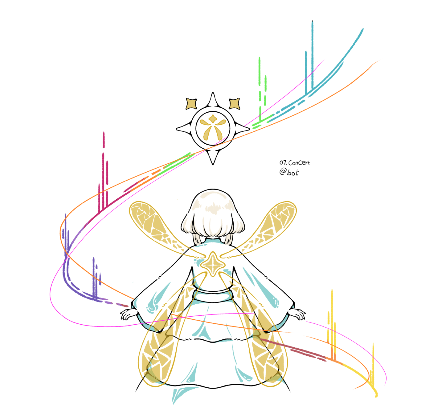 Aurora concert in sky - ibisPaint