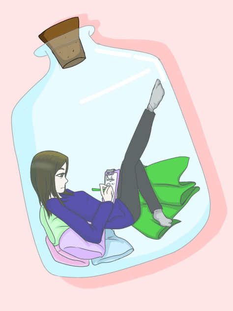 Bottle art - ibisPaint
