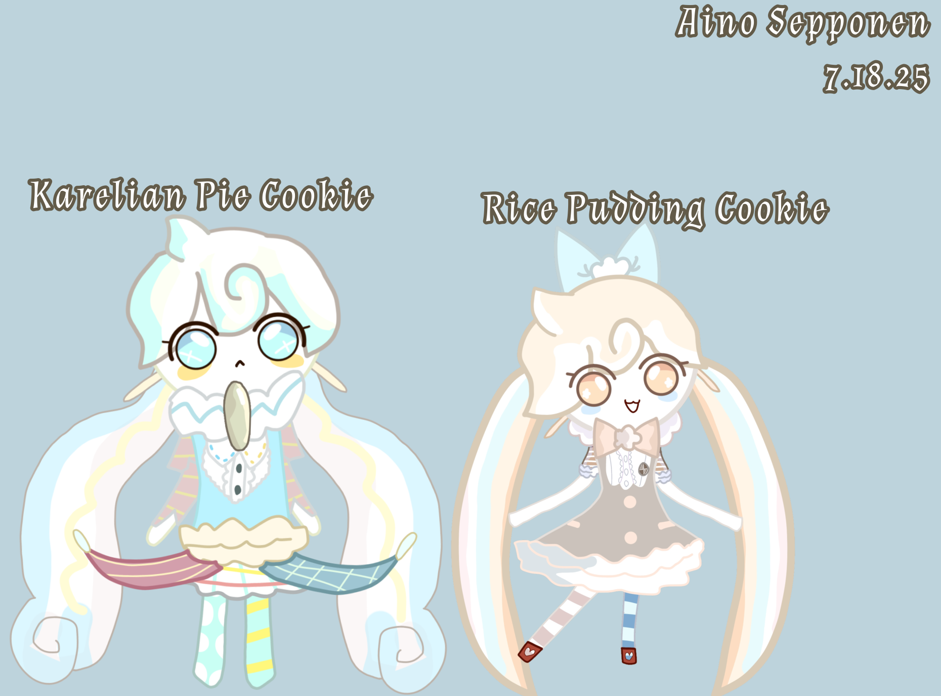 Rice cookies - ibisPaint