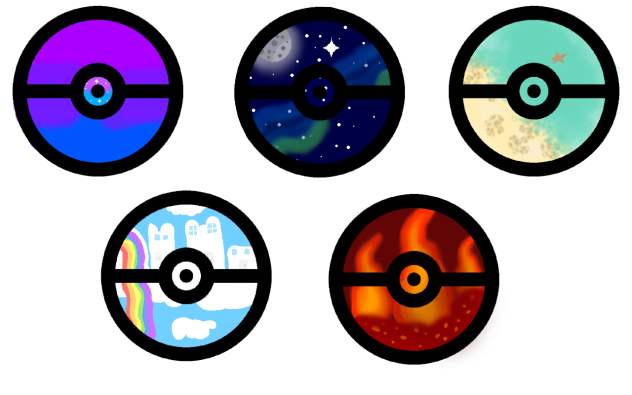 custom pokeballs - ibisPaint