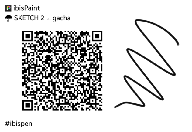 QR CODE (SKETCH GACHA EDIT) - ibisPaint