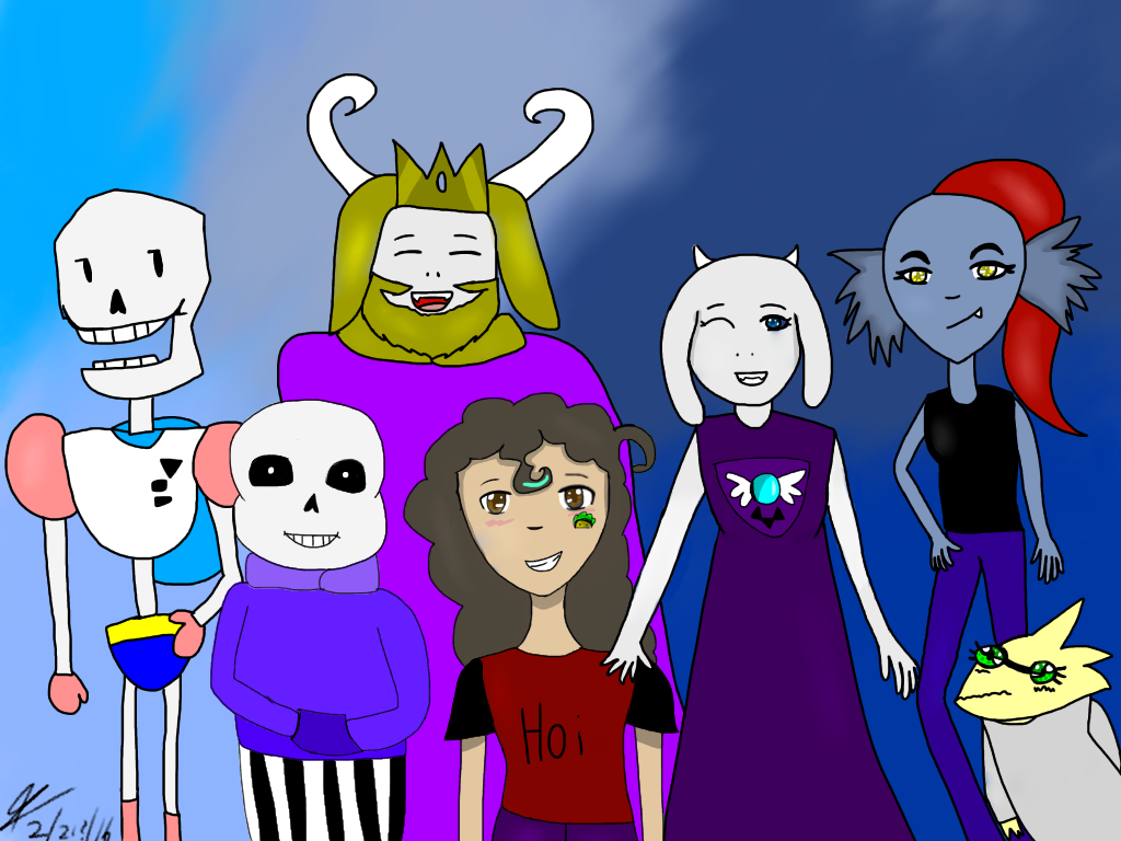 Happy Family Undertale Speedpaint - ibisPaint
