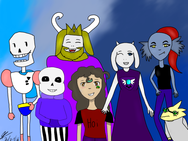 Happy Family Undertale Speedpaint - ibisPaint