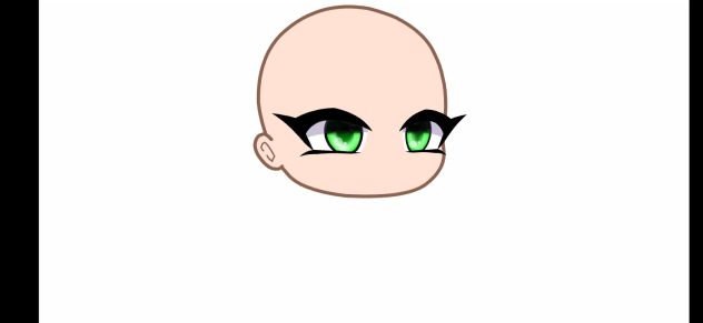 eyes glow green - ibisPaint