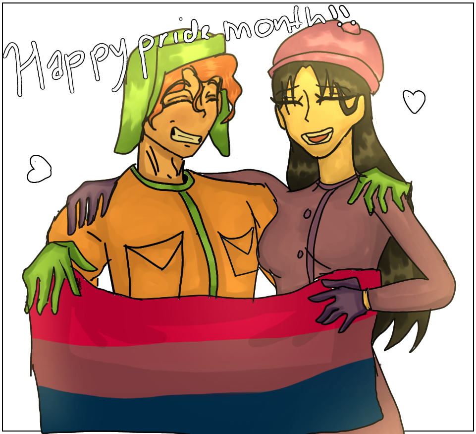 NOT SHIP! Kyle and wendy bisexual flag - ibisPaint