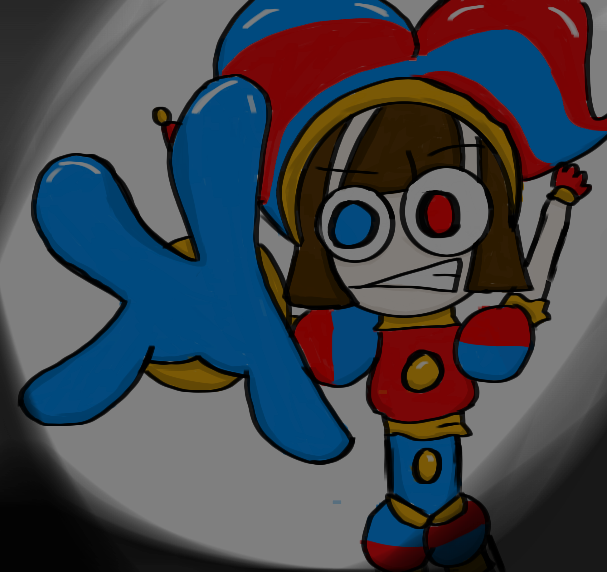 Pomni is reaching for the exit! - ibisPaint